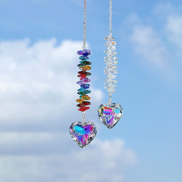 Iridescent Heart Crystal Suncatcher – nextdealshop.co.uk