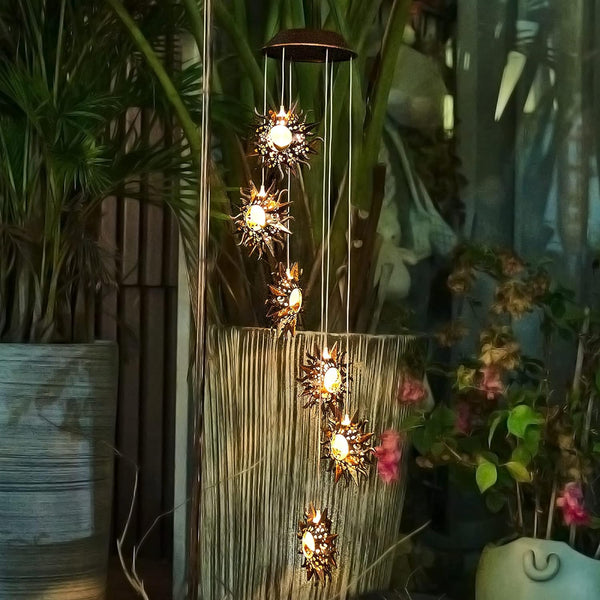 Solar-Powered LED Sun Wind Chime – nextdealshop.co.uk