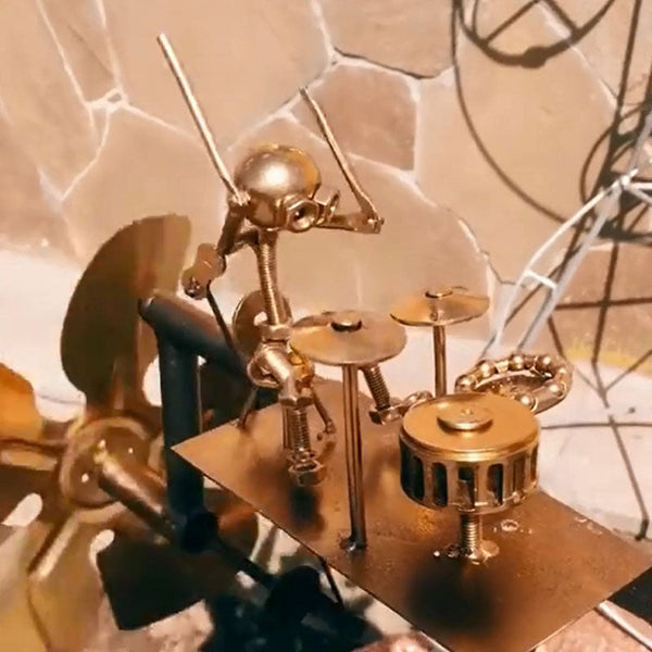 Handmade Metal Drummer Windmill – nextdealshop.co.uk