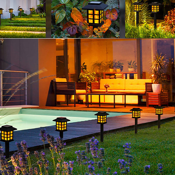 2 Pcs- Solar Powered LED Flickering Flame Stake Light – nextdealshop.co.uk