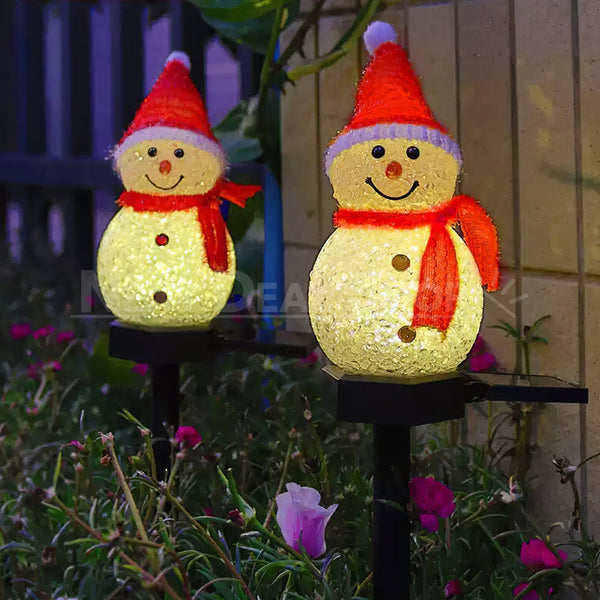 Festive Solar Powered LED Snowman Stake Light – nextdealshop.co.uk