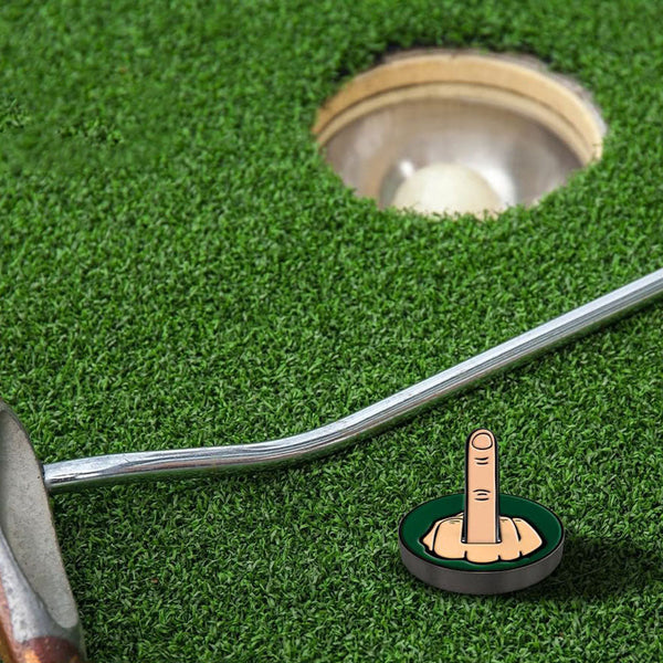 Funny Middle Finger Golf Ball Marker with Magnetic Hat Clip ...