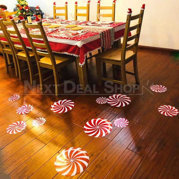 12 Pcs - Peppermint Candy Floor Sticker Set – nextdealshop.co.uk