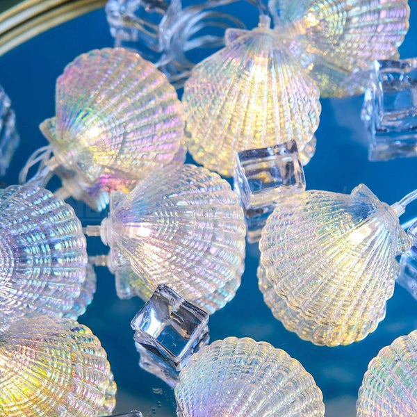 Dazzling Iridescent Seashell LED String Light – nextdealshop.co.uk