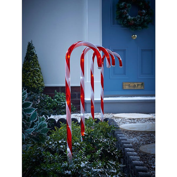 Christmas Candy Cane String Lights (Set of 5 Candy Canes ...