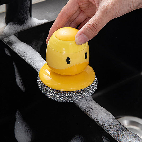 Duck Dish Scrubber with Soap Dispenser – nextdealshop.co.uk