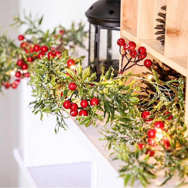 LED Red Berry Pine Needle Christmas Lights – nextdealshop.co.uk
