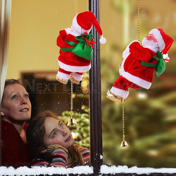 Musical Climbing Chain Santa Claus Decor – nextdealshop.co.uk