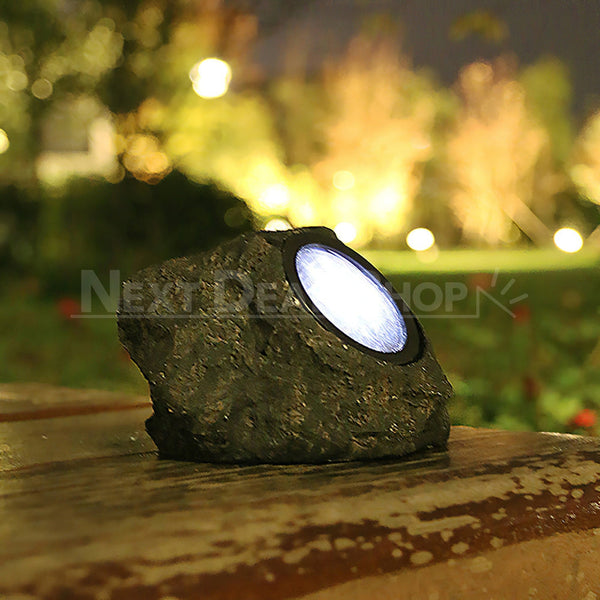 Solar Powered Garden Landscape Rock Light – nextdealshop.co.uk
