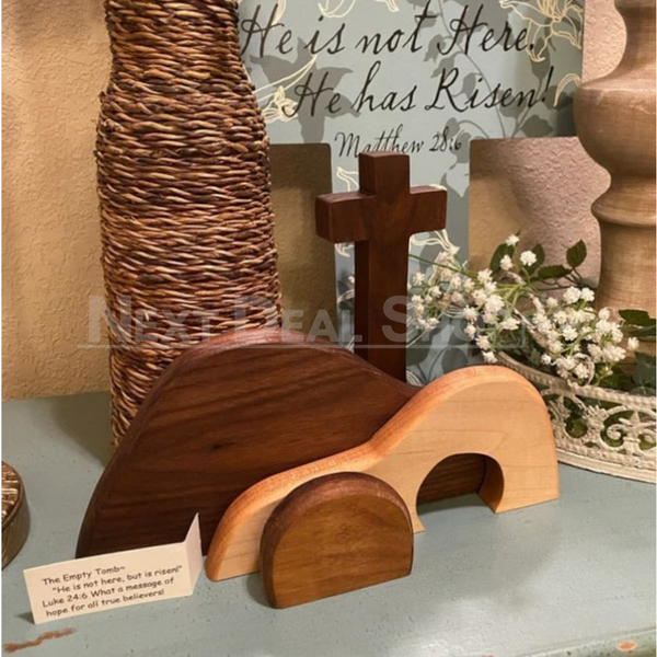 Wooden Cross And Empty Tomb Set Uk