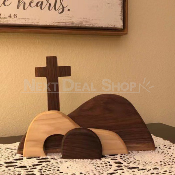 Wooden Cross And Empty Tomb Set Uk