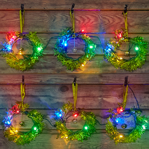 Solar-Powered Mini Wreath LED String Lights – nextdealshop.co.uk