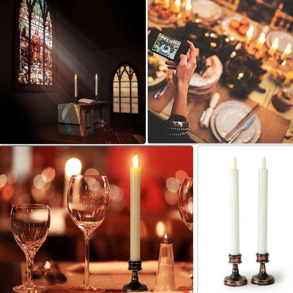 2 Pcs LED Candlestick Lights – nextdealshop.co.uk