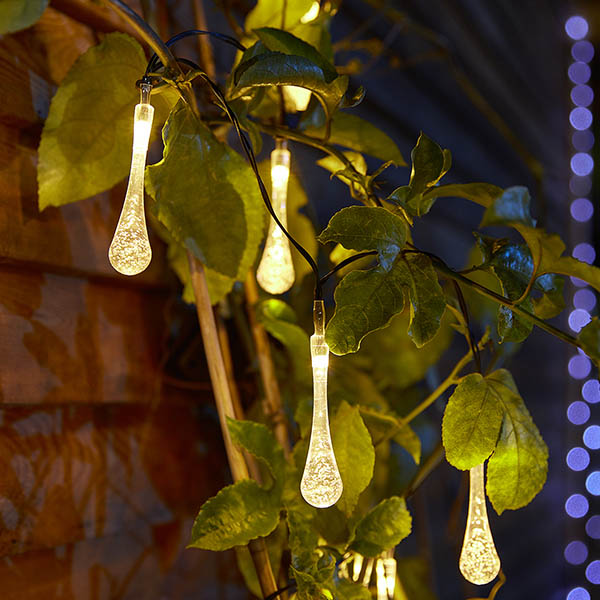 Solar-Powered Raindrop String Lights – nextdealshop.co.uk